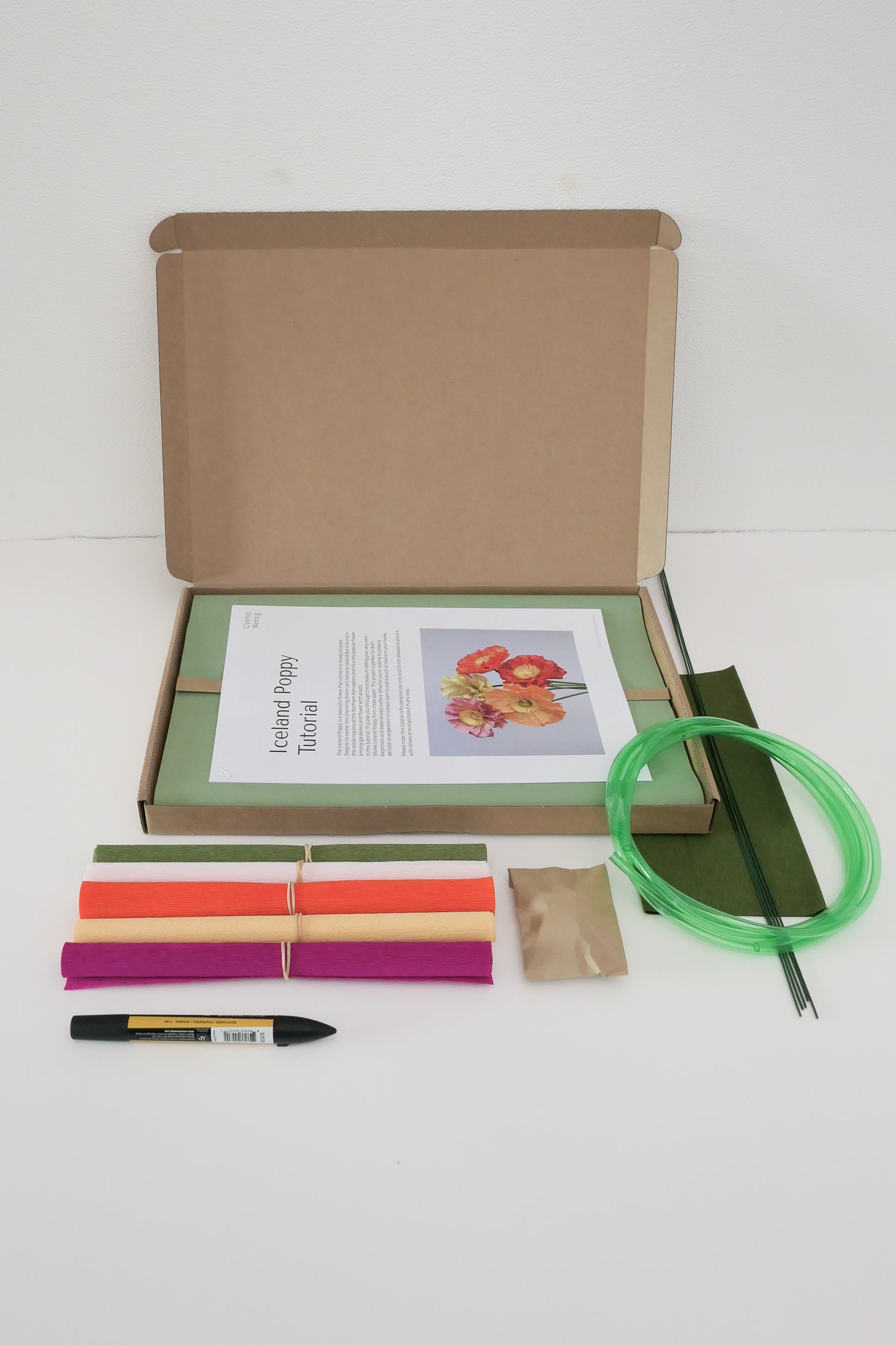 DIY kit paper Poppy – Cynthia Meiring Studio