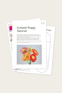 Paper Iceland Poppy tutorial & templates – Cynthia Meiring Studio